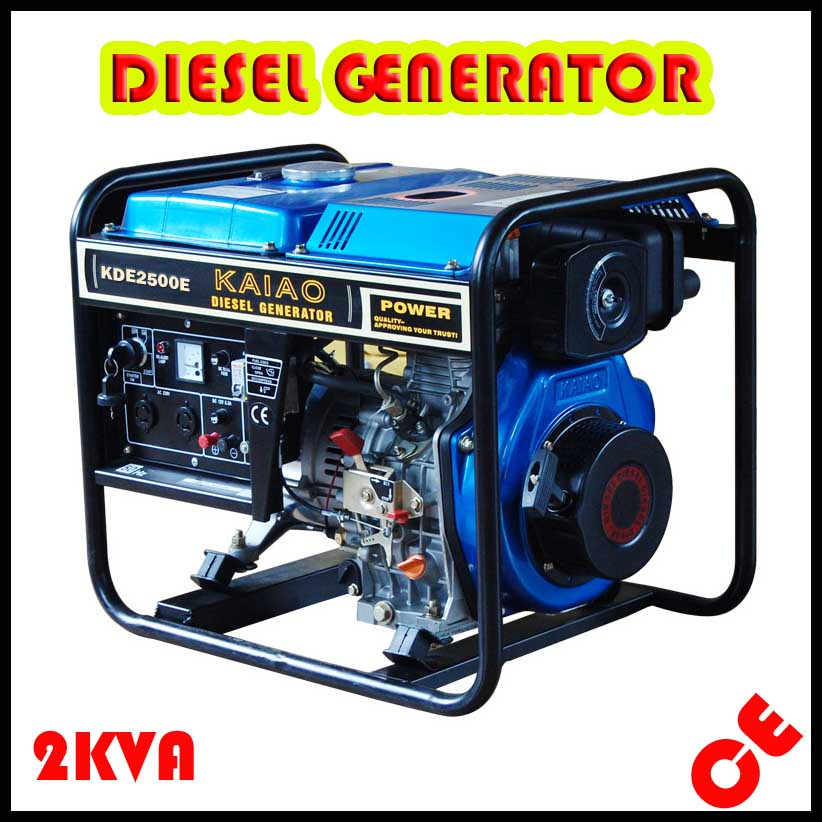 Portable Air Cooled Open Frame Diesel Generator 2kw - China Generator ...