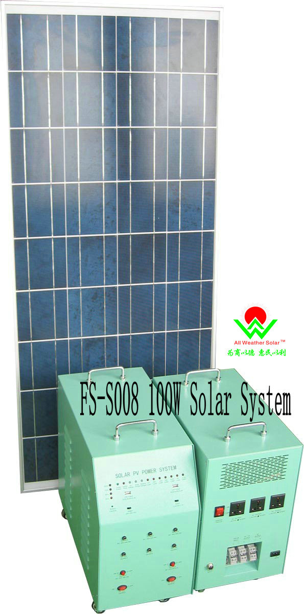 100W Solar System (FS-S008) - China Generator Products, Generator ...
