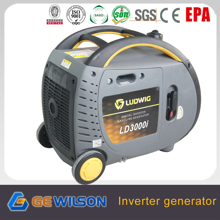 3000W Digital Inverter Generator with Wheels and Handles - China ...