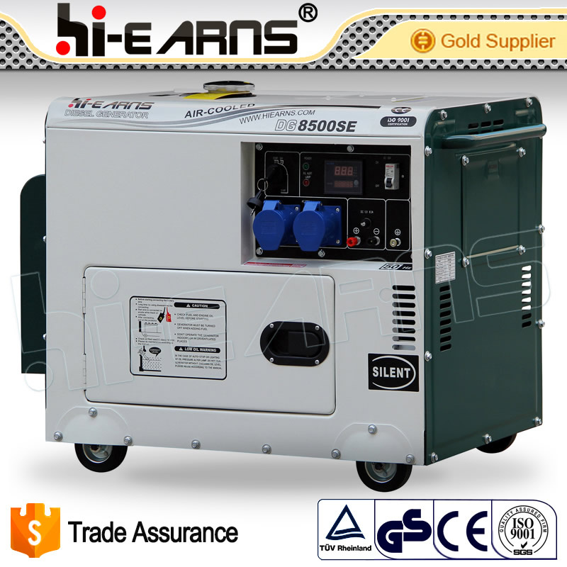 6kw Air-Cooled Silent Type Diesel Generator (DG8500SE) - China ...