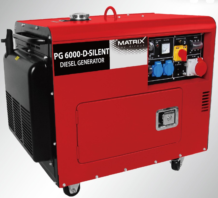 Red Color Three Phase Silent Model Diesel Generator - China Generator ...
