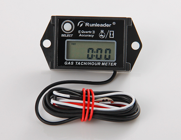 Digital Waterproof Inductive Gasoline Engine Tach Hour Meter Tachometer ...