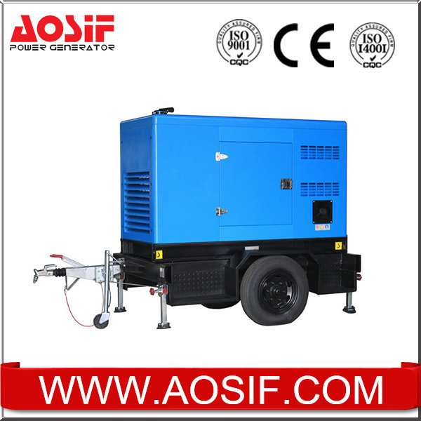 Aosif Ultra Silent Genset, 40kVA Mobile Generator with Trailer - China ...