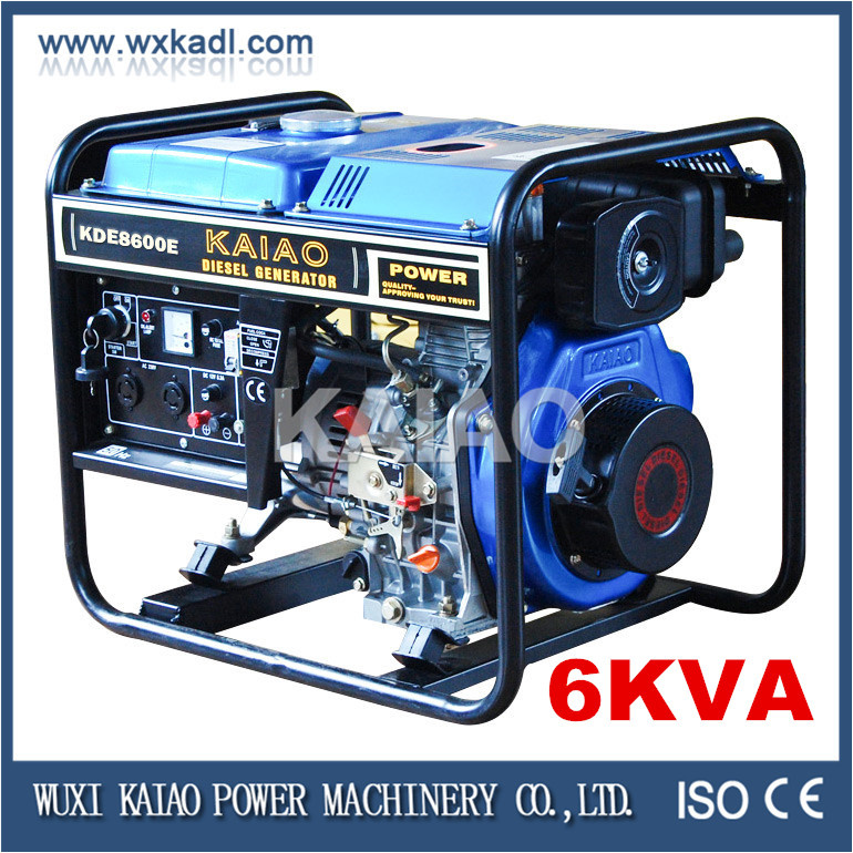 6KW Single Cylinder Air Cooled Diesel Generator Electric Start - China ...
