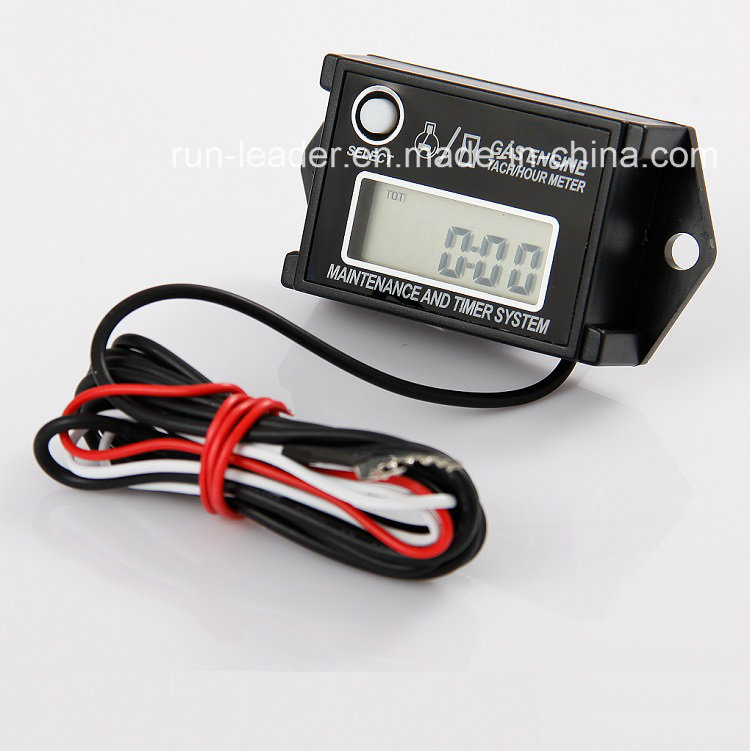 Resettable Hour Meter/Tachometer Rpm Indicator Outboard Engine Pit Bike ...