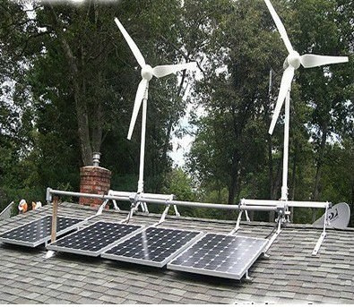 Solar& Wind Combined System 5 Kilowatt/3kw Wind Solar Energy System ...