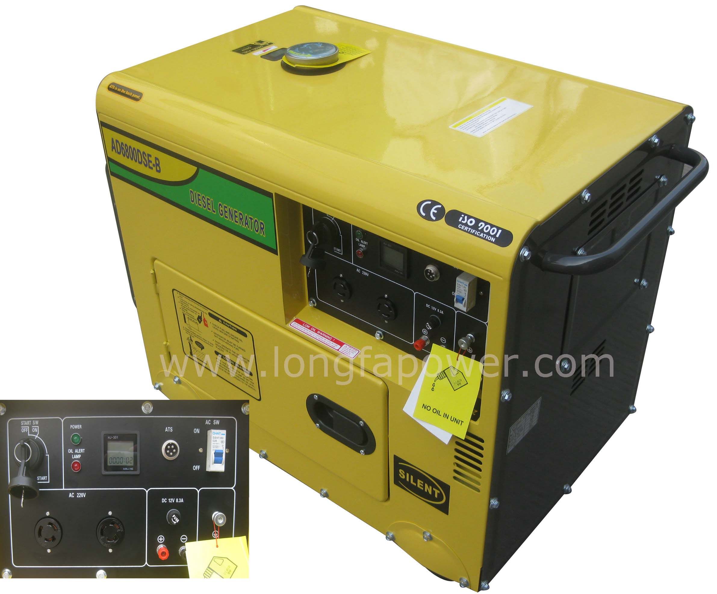 South Africa 5kw 5kVA Silent Type Key Start Power Diesel Generator ...