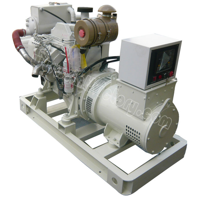 40kVA~1100kVA CCS Certified Cummins Marine Diesel Genset with Heat ...