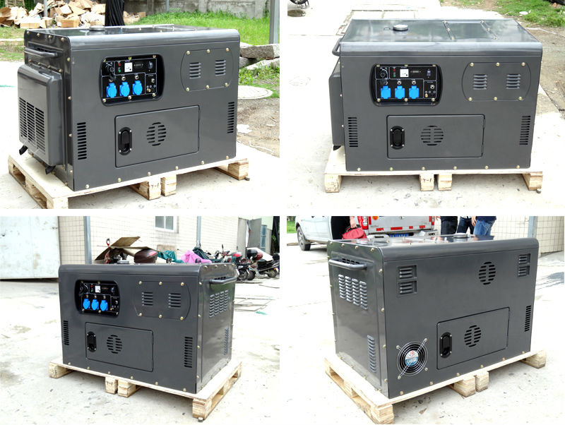 Air-Cooled, V-Twin Cylinder Diesel Generator 8kw/10kVA - China ...