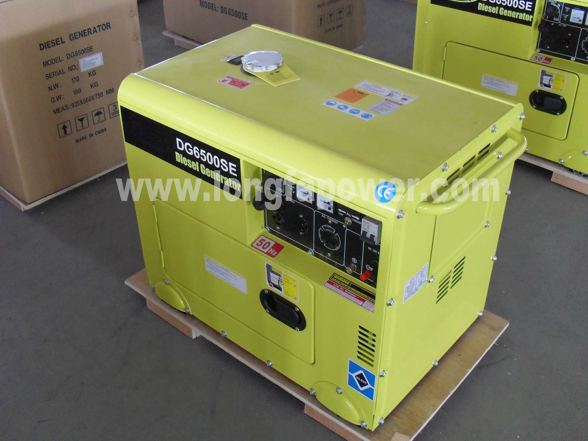 South Africa 5kw 5kVA Silent Type Key Start Power Diesel Generator ...
