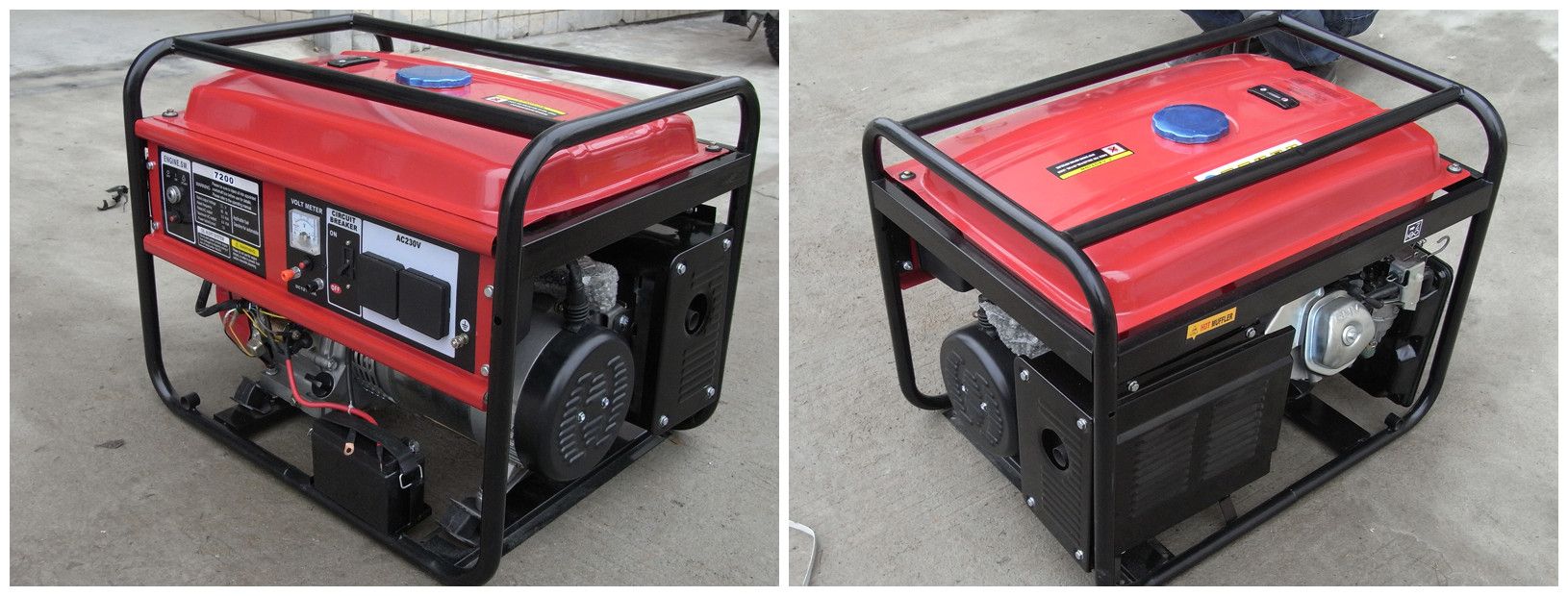 1kw, 2kw, 3kw, 3.5kw, 5kw, 6kw, 7kw Gasoline Electric Generator for ...